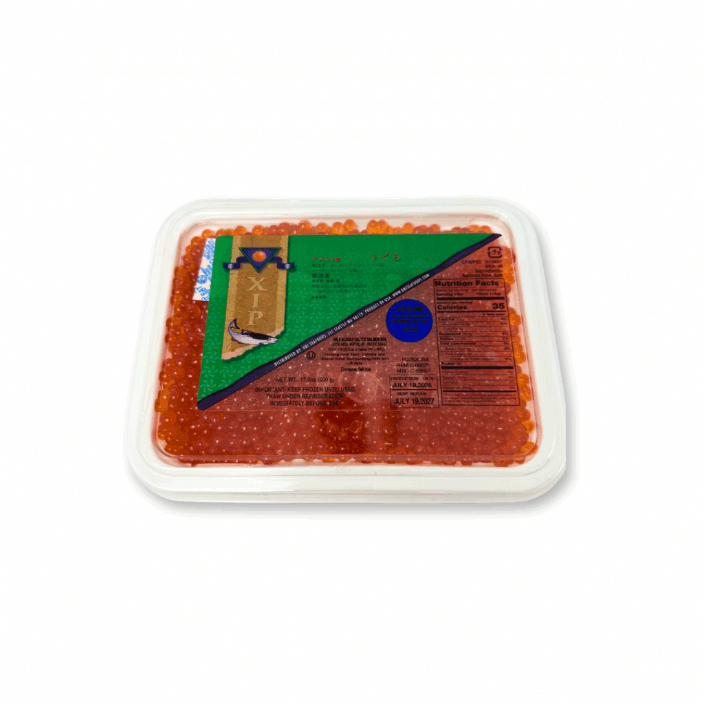 Chum Salmon Roe XIP, Kosher – 17.6 oz (500g) - OLMA Caviar