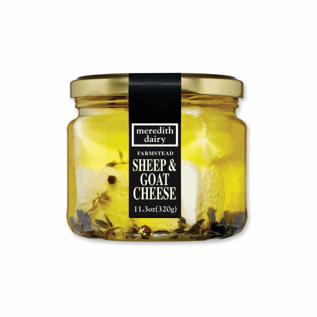 Marinated Sheep & Goat Cheese by Meredith Dairy - OLMA Caviar
